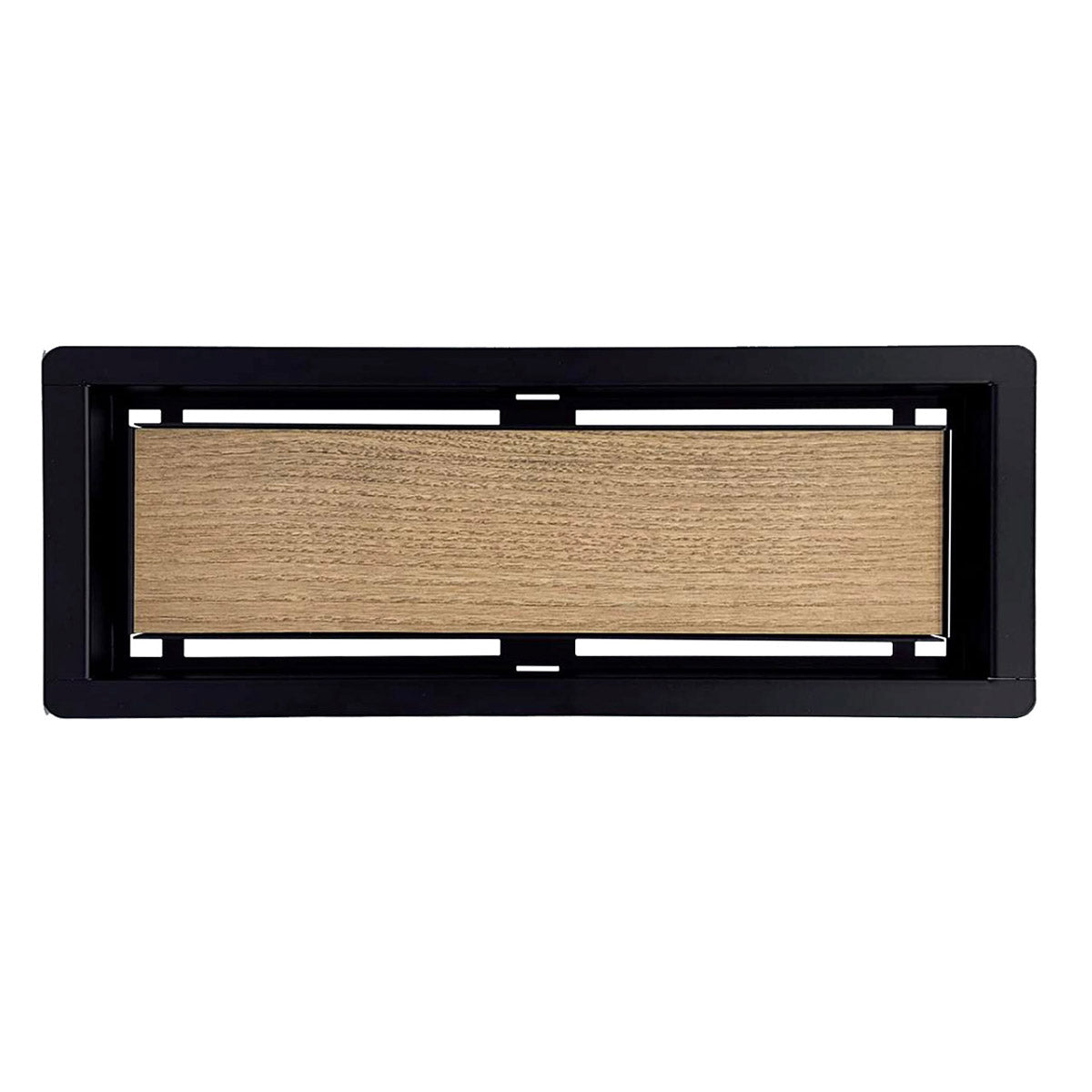 Davente DROP-IN FLUSH MOUNT Floor Vent - 4” x 12” Duct Opening (BLACK ...